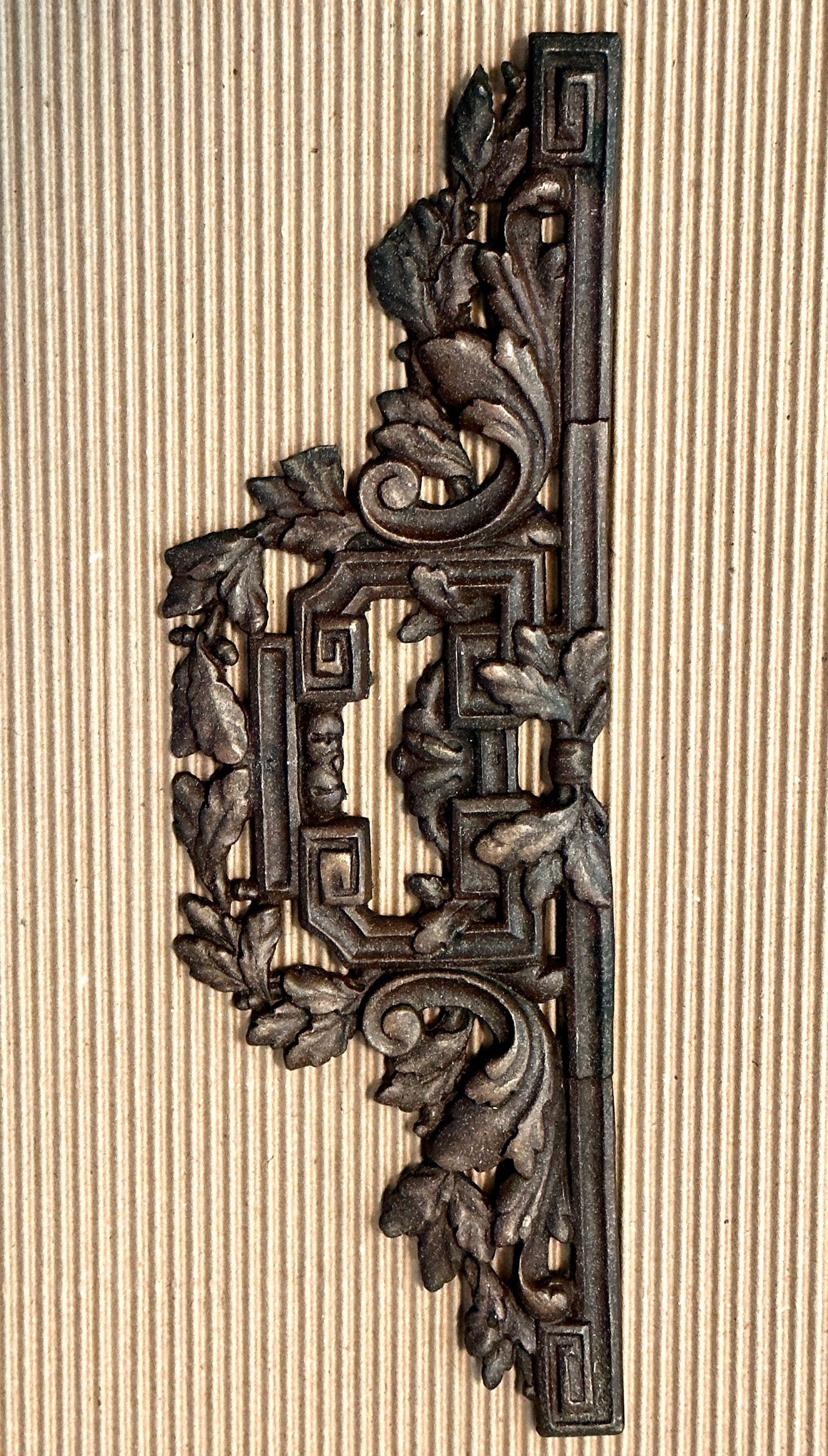 9.75 Antique French Keyhole Cover, Escutcheon, Door Back Plate Vintage ...