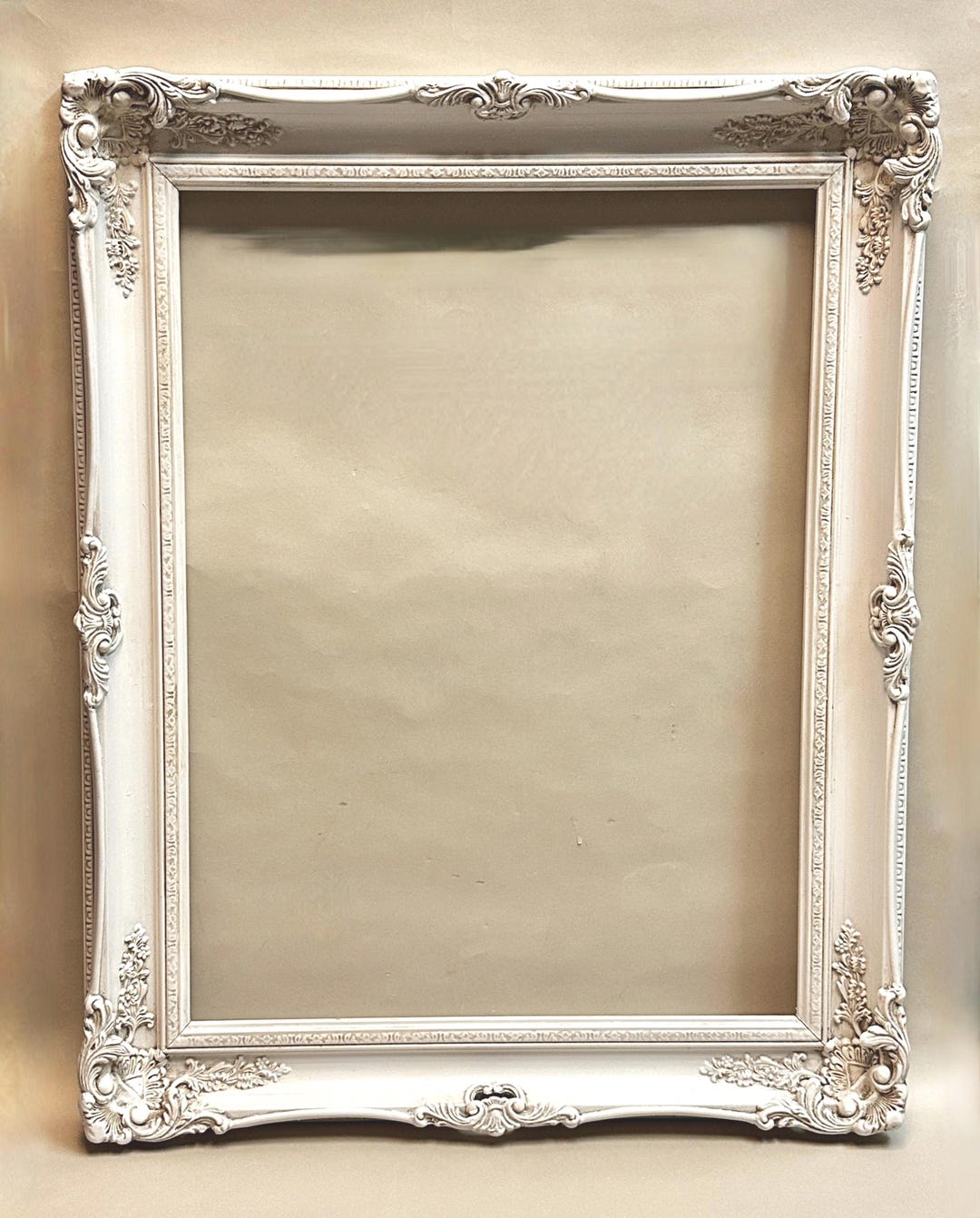 18 X 24 White Frame, Vintage Ornate White Wedding Frame, Picture Frame ...