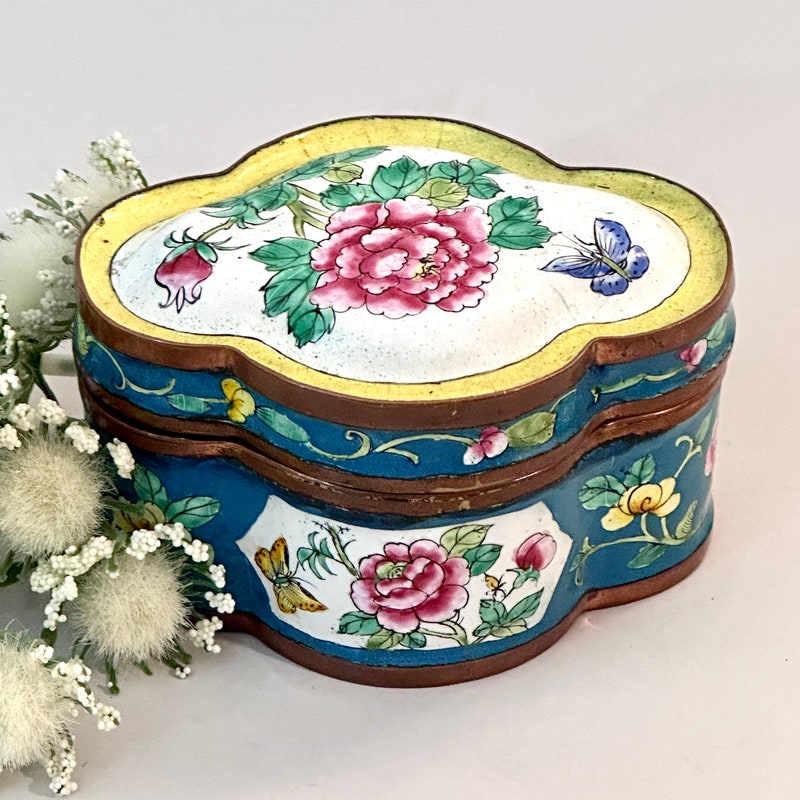 Chinese Enamel Box - Etsy