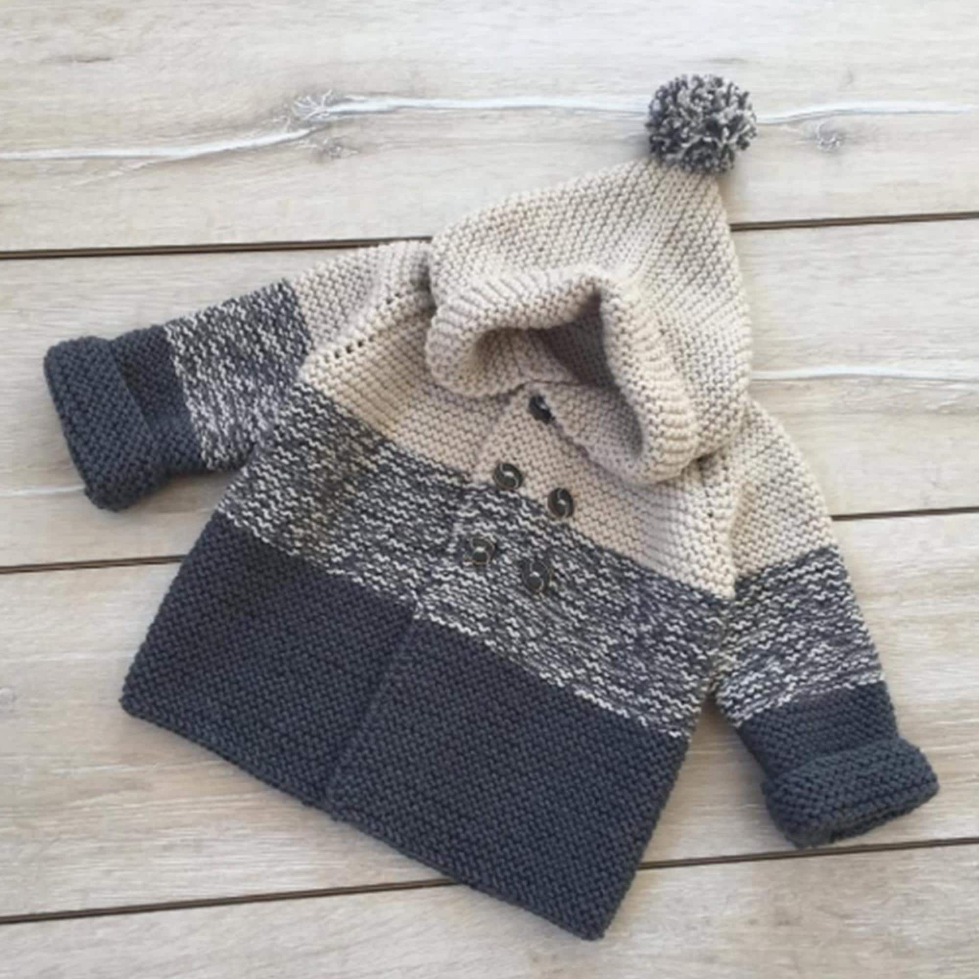 Handmade Baby Knit Cardigan: Soft Wool Blend, Cozy Winter Outfit - Etsy