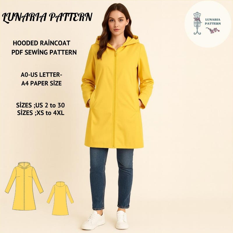 Women Rain Jacket Pattern - Etsy