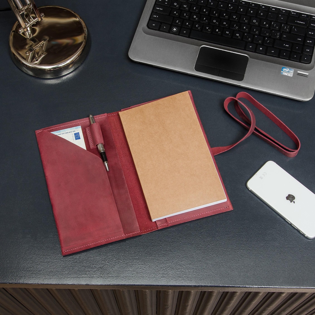 Leather Notebook Cover Refillable, Custom Planner Cover, Notebook Cover ...