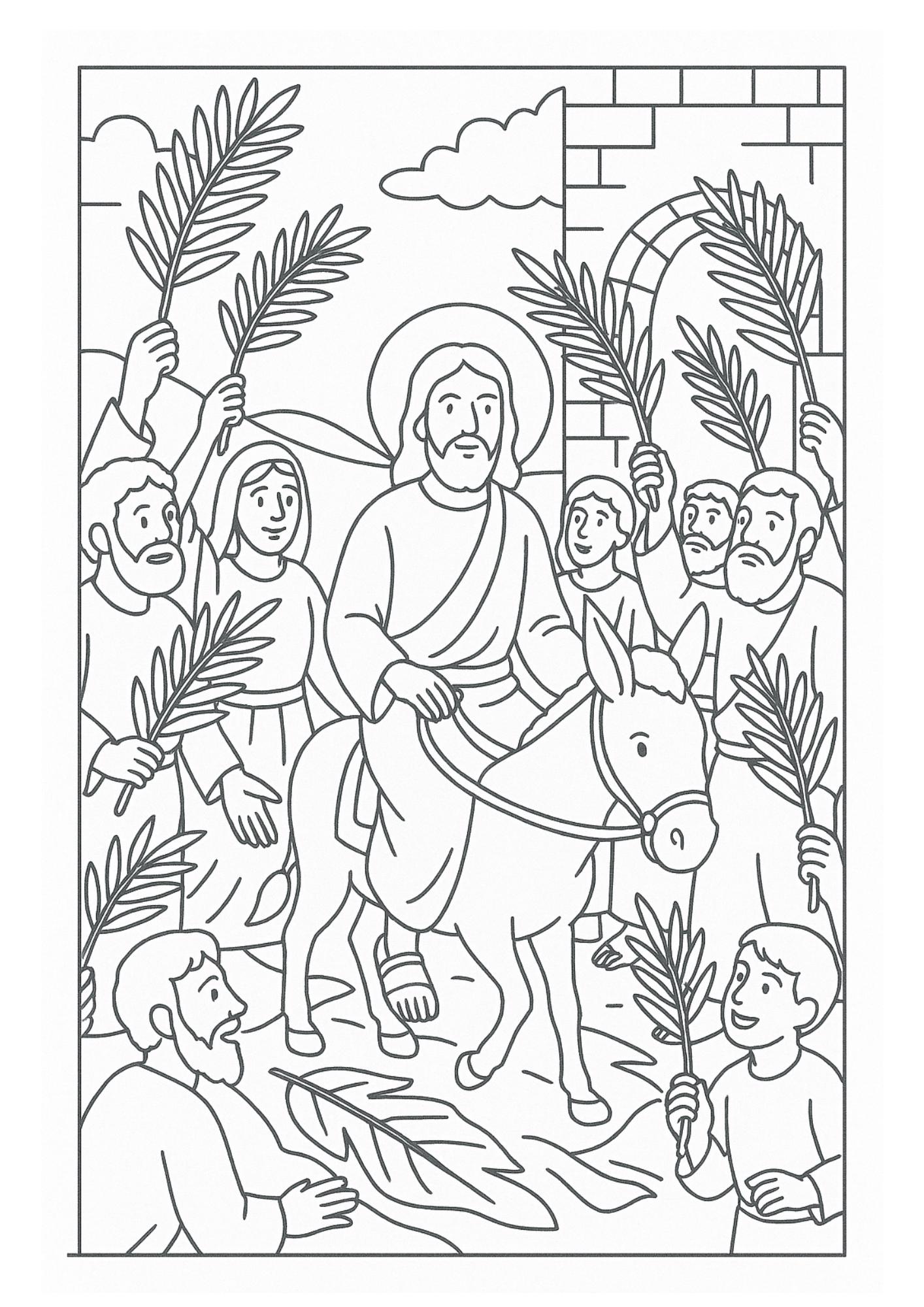 Bible Story Jesus Colouring Pages – Printable Christian Art for Kids ...
