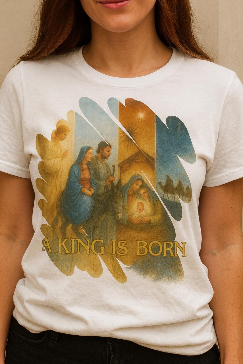 A King is Born – Christmas Nativity PNG: Instant Download | Christian ...