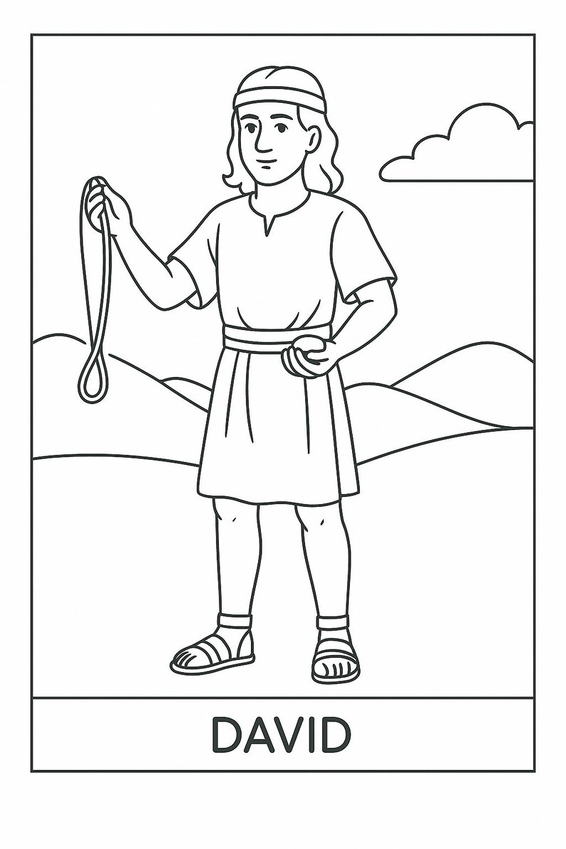 Old Testament Coloring Pages for Kids | Bible Story Printable (digital ...