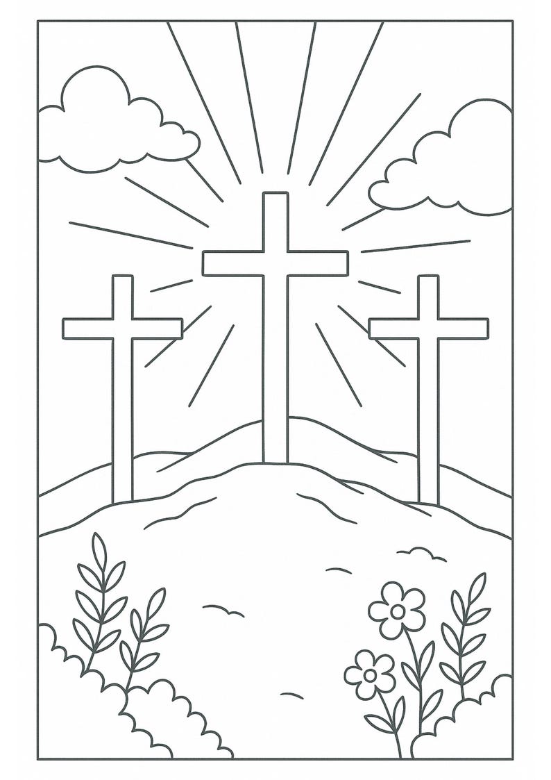 Bible Story Jesus Colouring Pages – Printable Christian Art for Kids ...