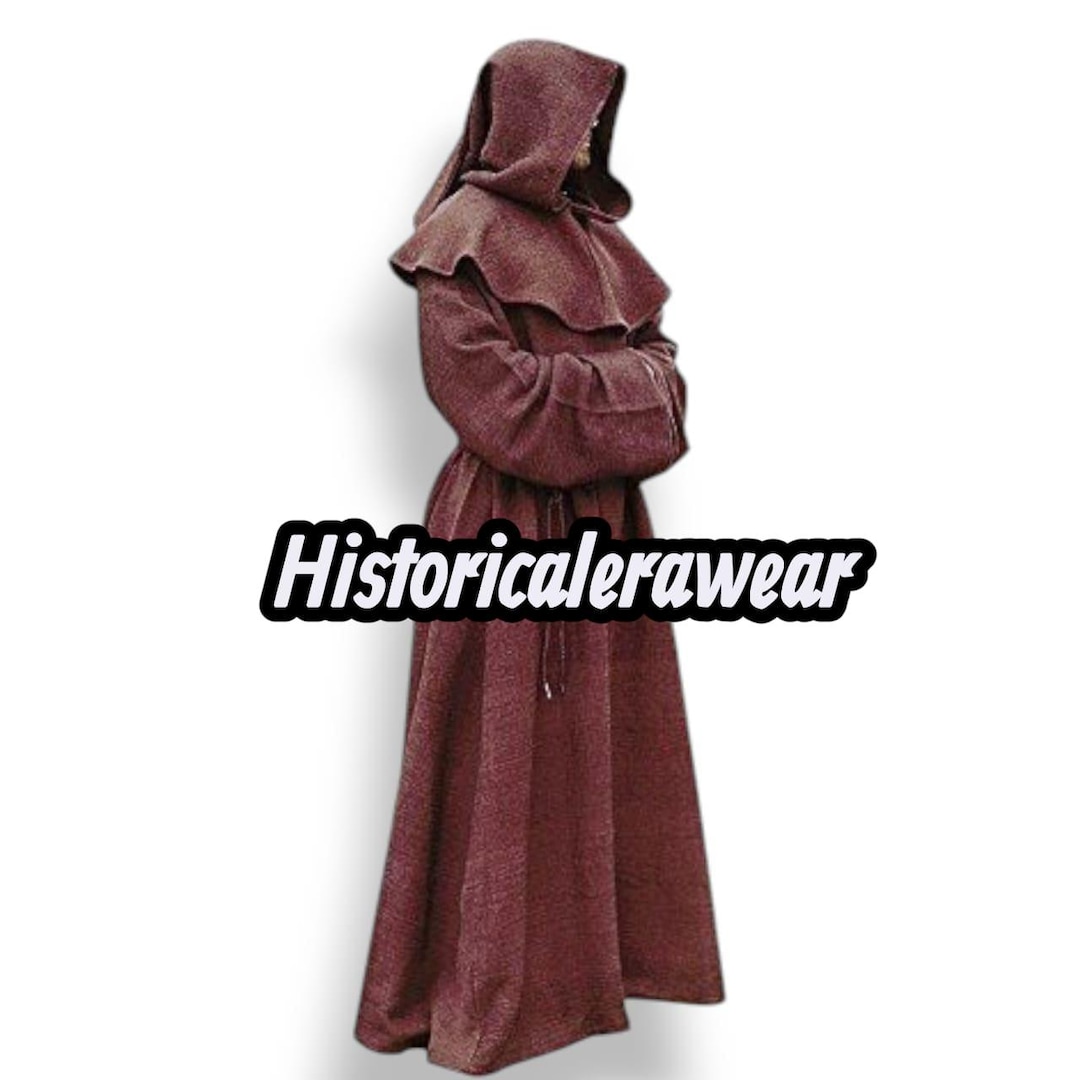 New Franciscan Brown Monk Robe Brown Color Long Hoody - Etsy