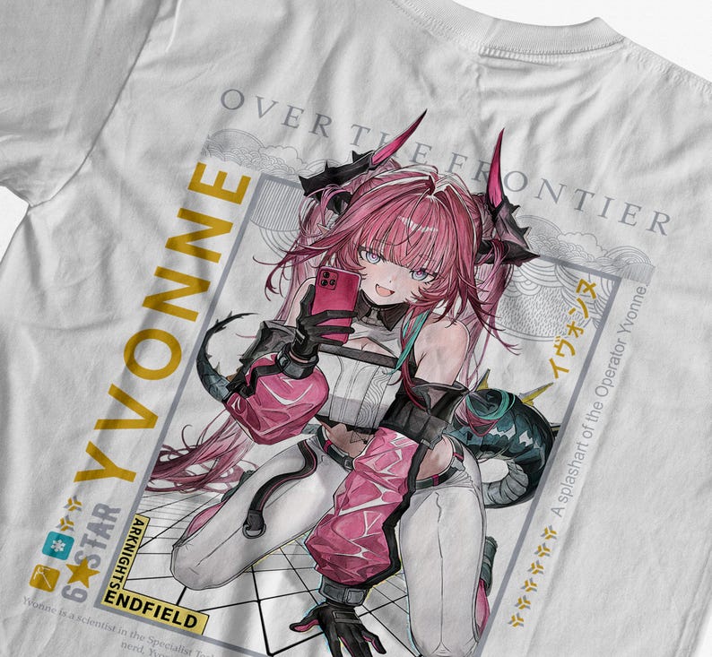 Yvonne Arknights Endfield Anime T-shirt Fan Made - Etsy UK