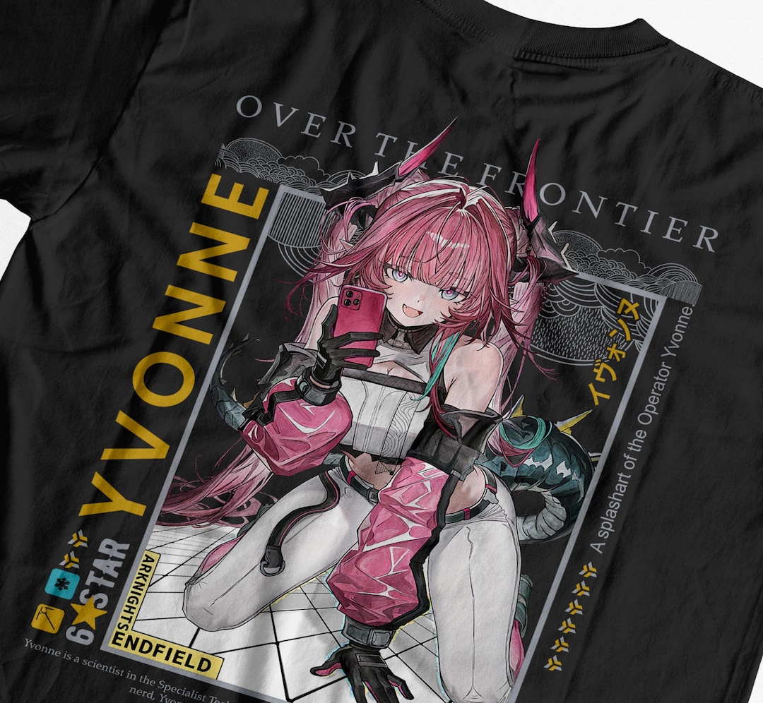 Yvonne Arknights Endfield Anime T-shirt Fan Made - Etsy UK