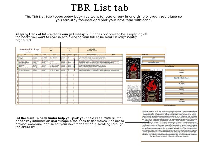 Book Tracker: Reading Log, Reading Tracker, Reading Journal Google ...
