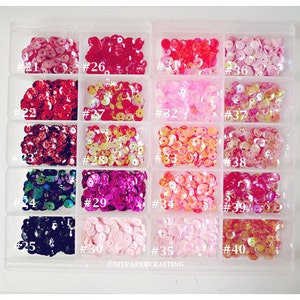 Loose Sequins Choose Your Color for Card Making or Scrapbook - Etsy