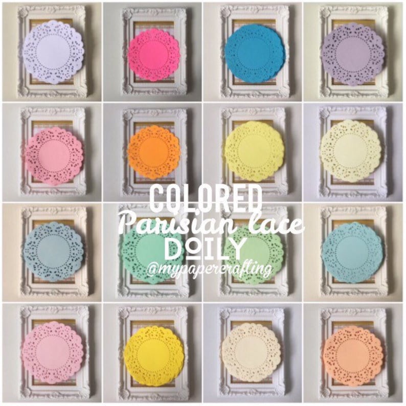 Colored Paper Doilies for Wedding Decoration/ Pack - Etsy