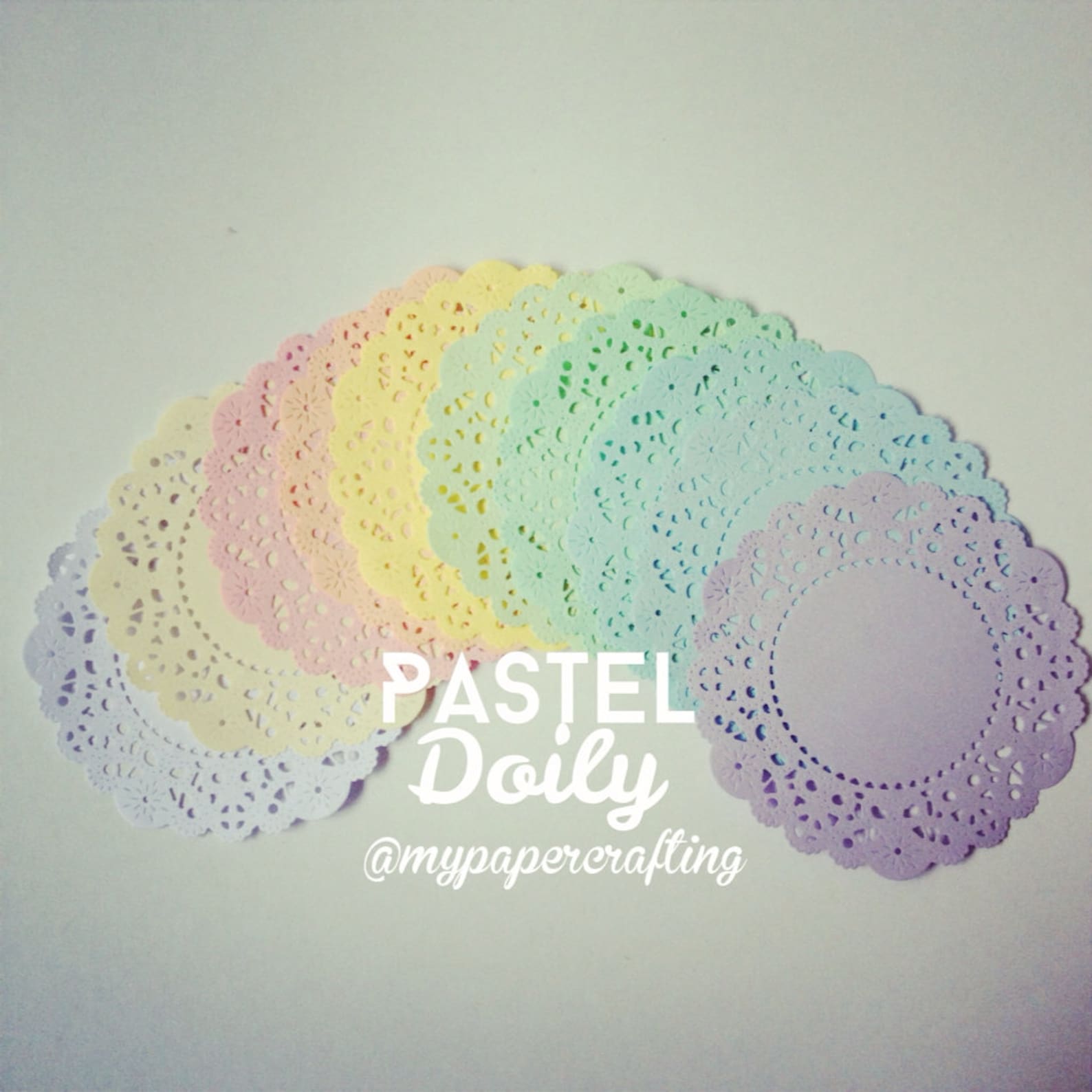 Pastel Doily Paper for Scrapbooks, Card Making, Wedding Decoration ...