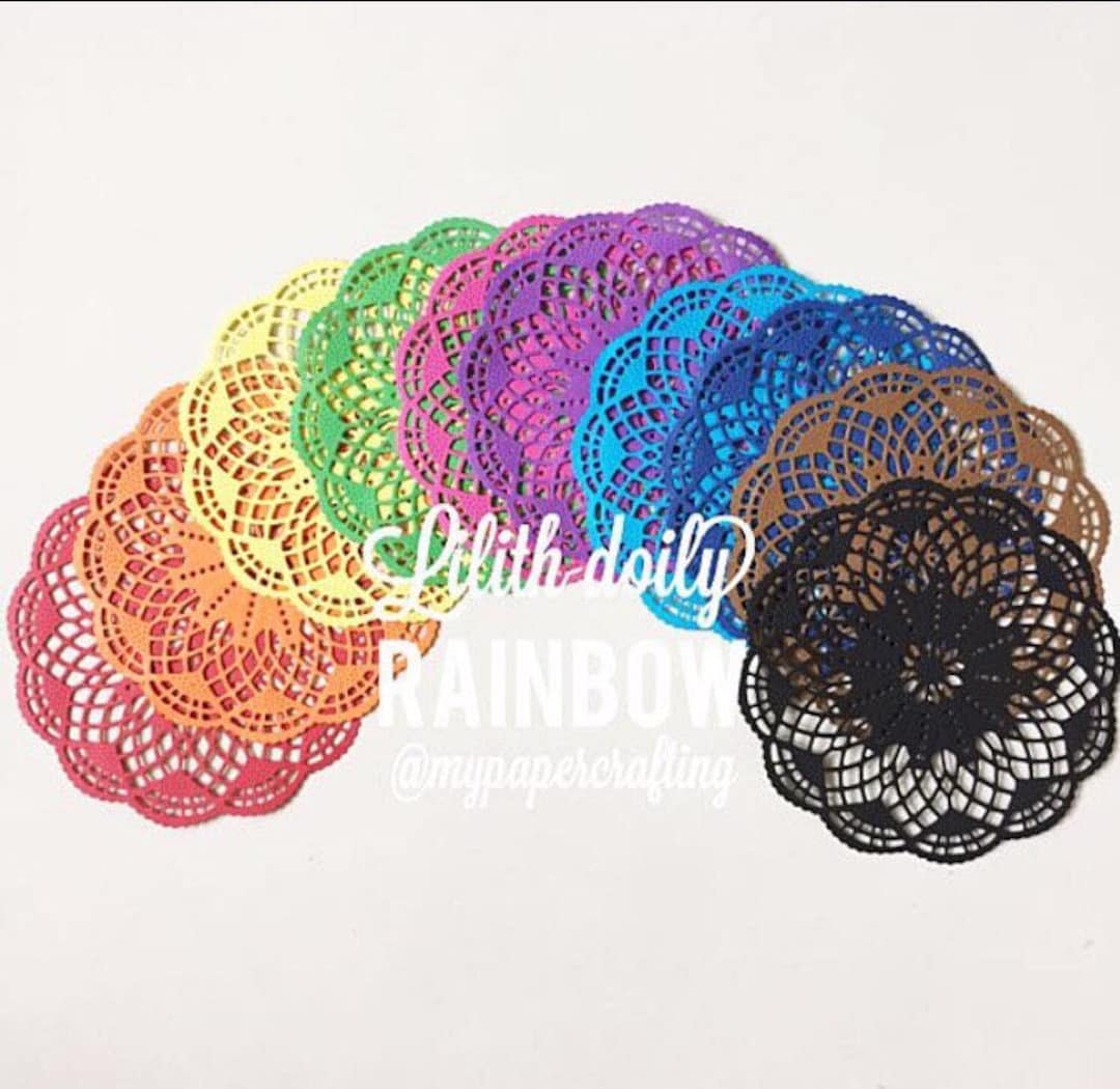 10 Rainbow or Pastel Color Lilith Paper Doilies for Wedding Decoration ...