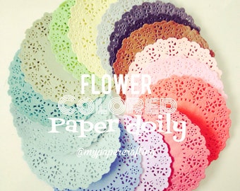 Design color paper doily for wedding decoration/ pack | Etsy