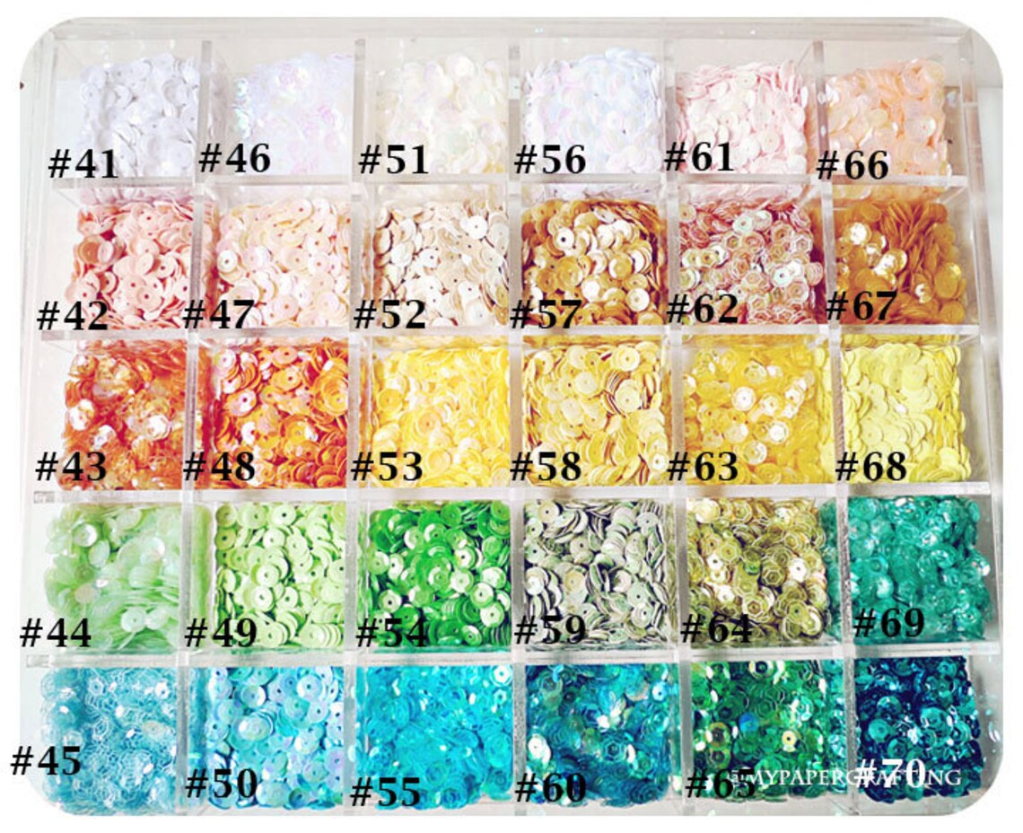 Loose Sequins Choose Your Color for Card Making or Scrapbook - Etsy