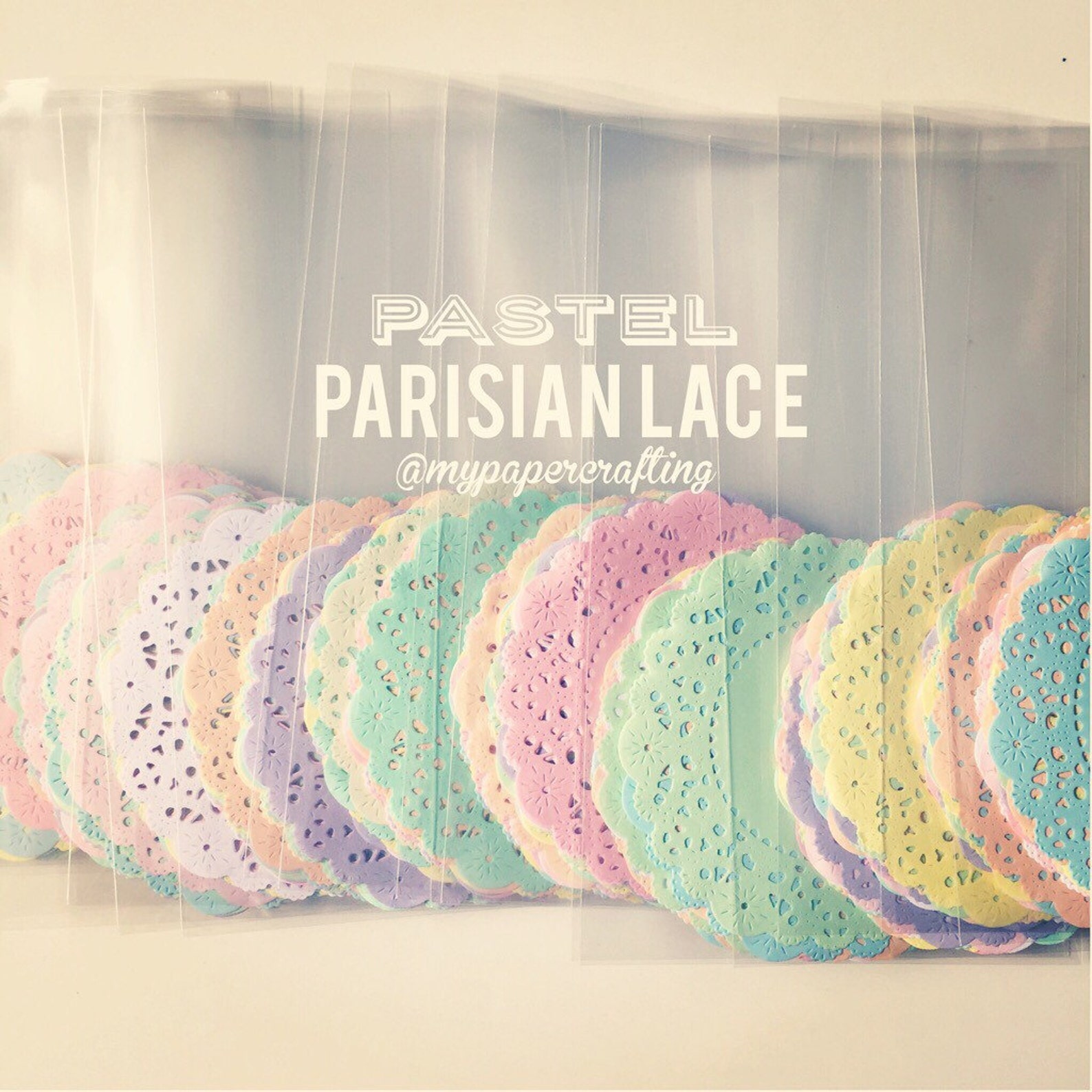 Pastel Doily Paper for Scrapbooks, Card Making, Wedding Decoration ...