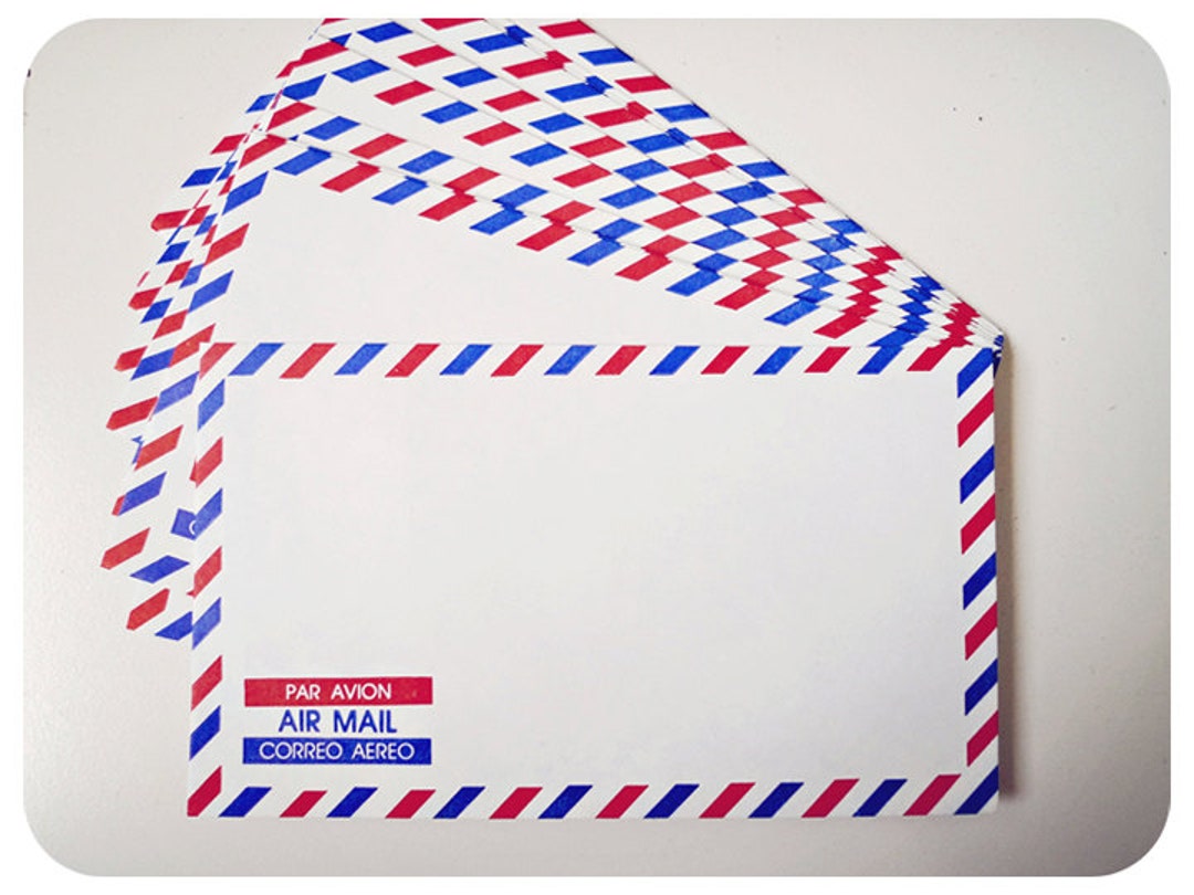 10 Air Mail Envelopes - Etsy