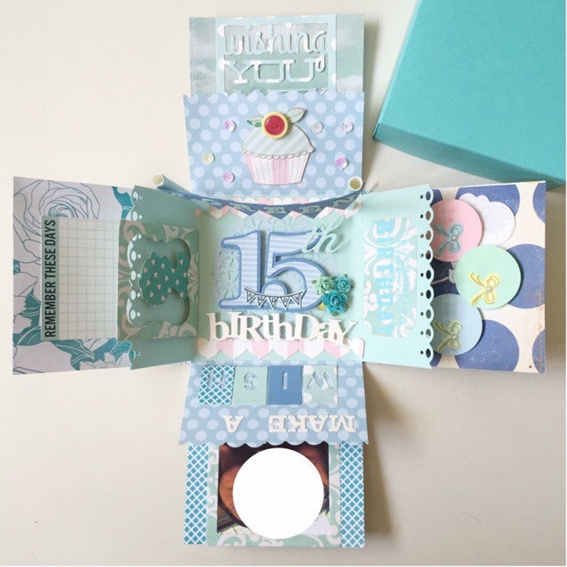 Birthday Handmade Box Card - Etsy