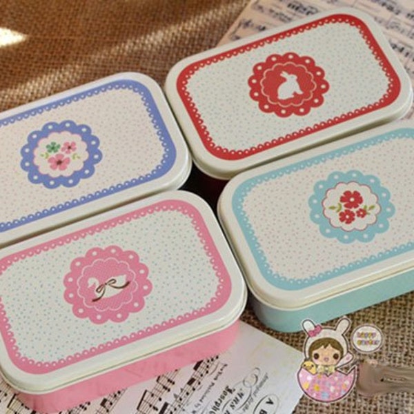 Floral Tin Box - Etsy