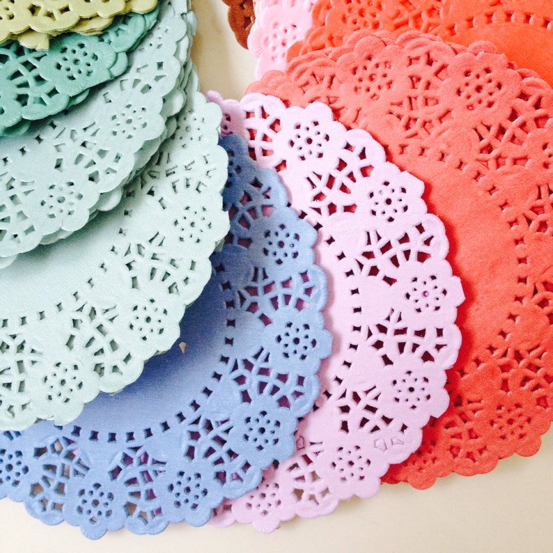 Flower Doily in Multi-color for Wedding Decoration/ Pack - Etsy