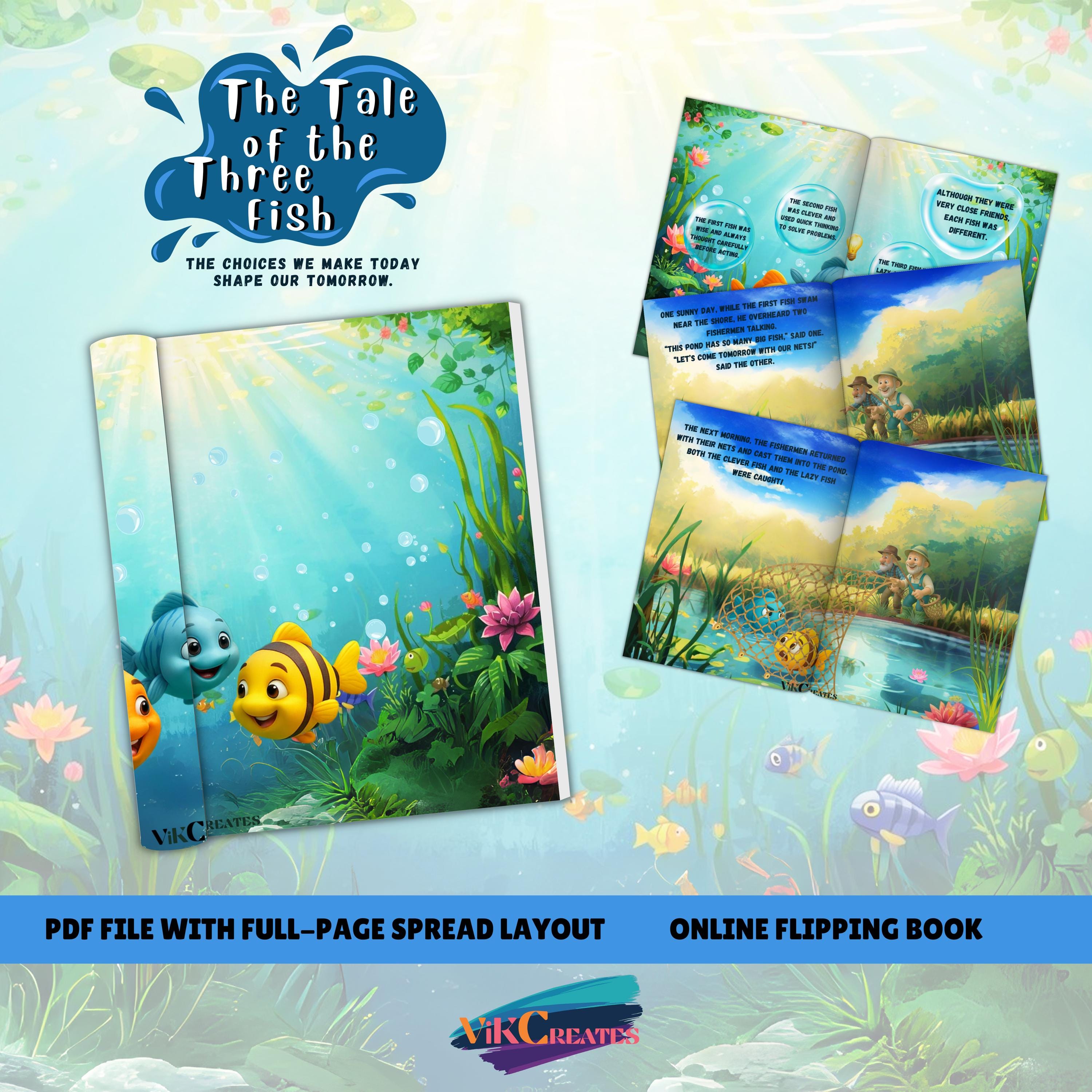 The Tale of the Three Fish – Moral Storybook for Kids + FREE Craft Cut ...