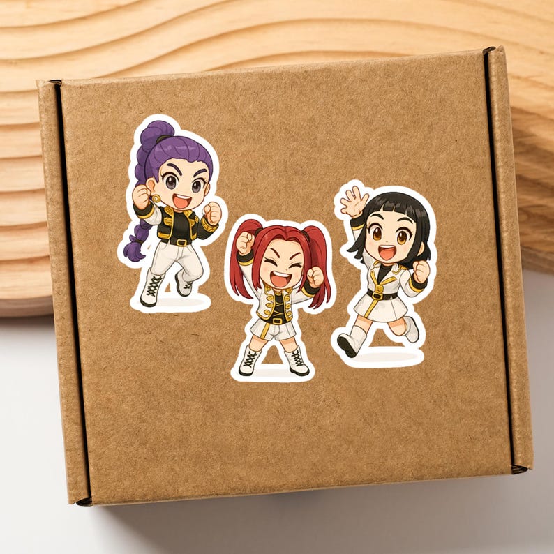 Paquete de más de 50 pegatinas digitales Chibi de Kpop Demon Hunters ...