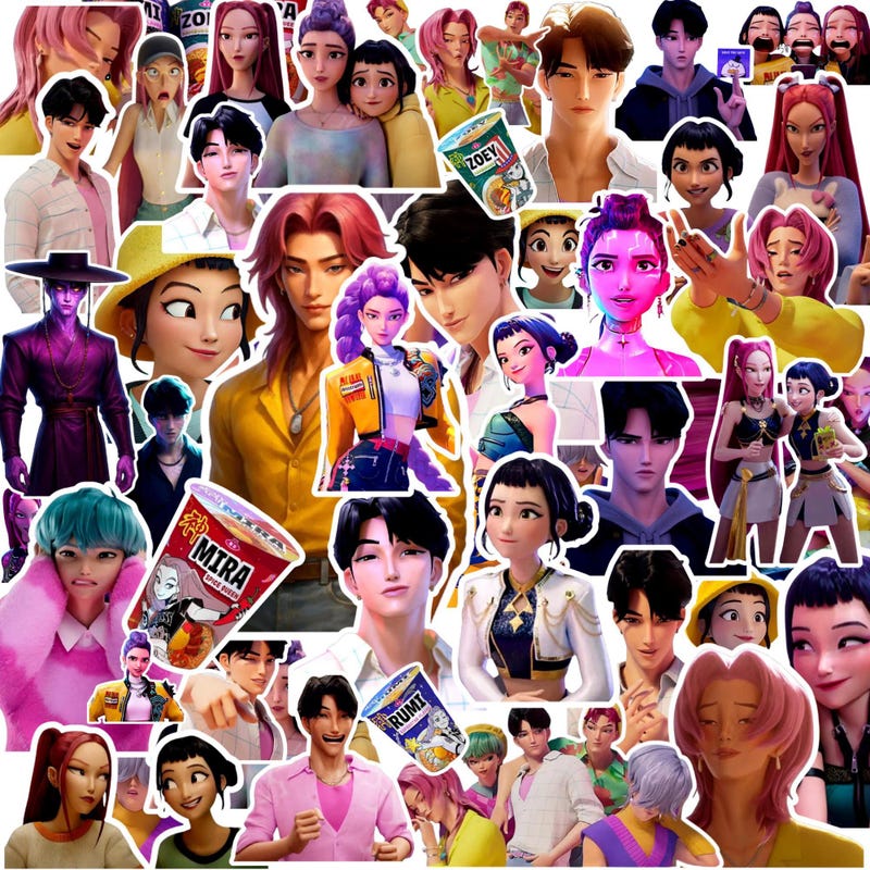 Kpop demon hunters plush huntrix - Etsy Polska