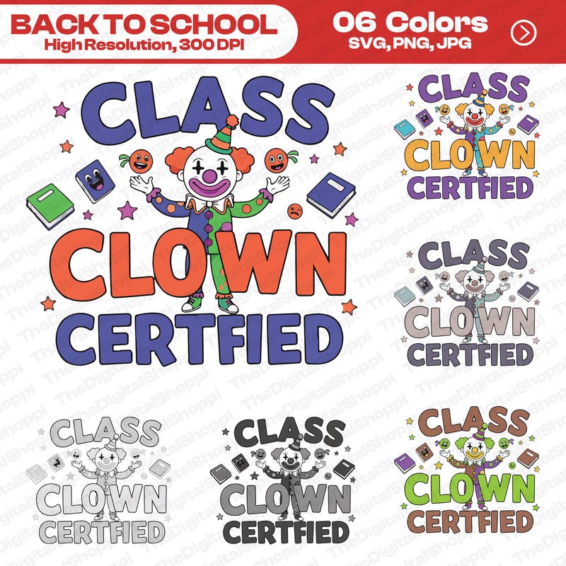 Clowns in the Class - Etsy