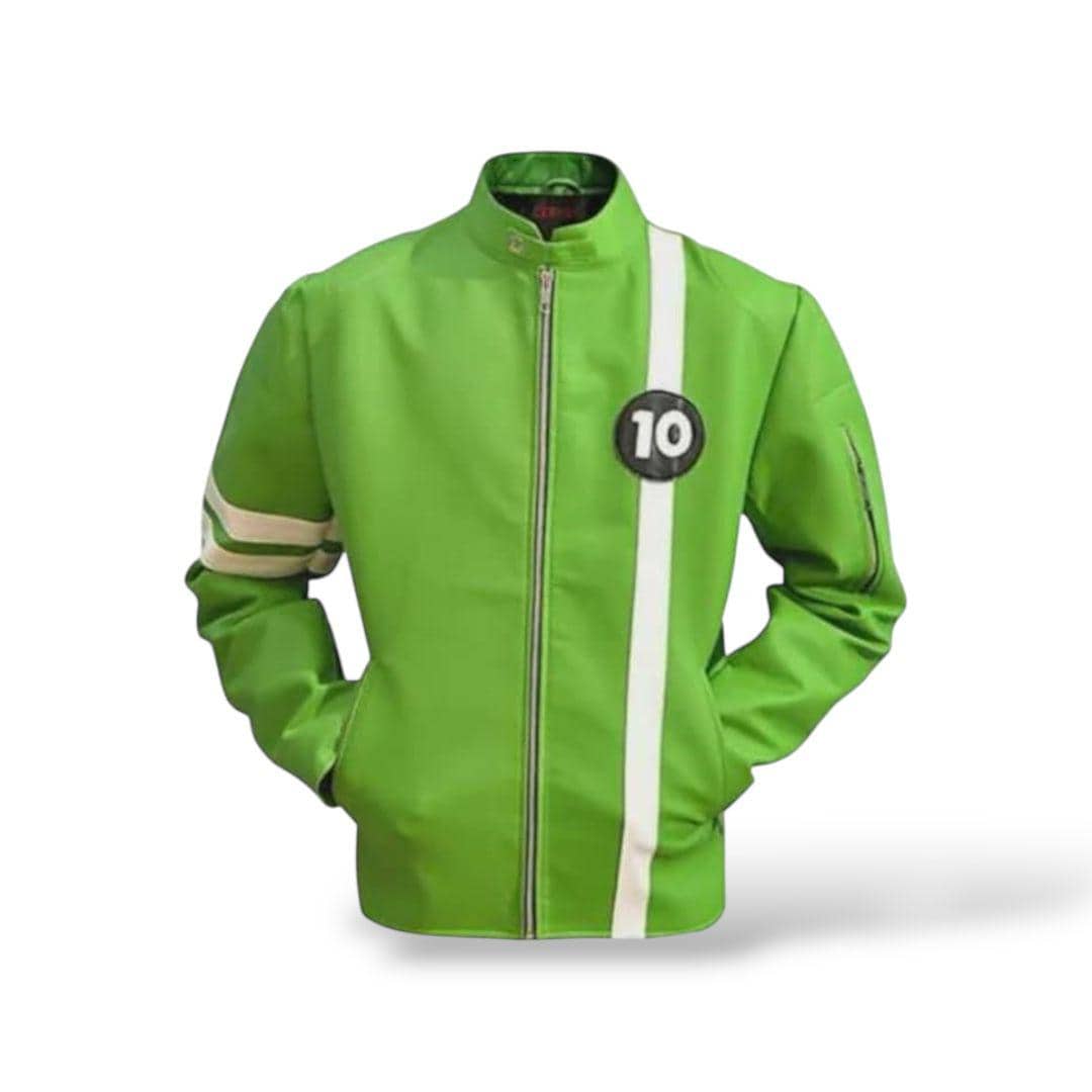 Ben 10 Costume Jacket – Handmade Green Faux Leather Outfit for Alien ...