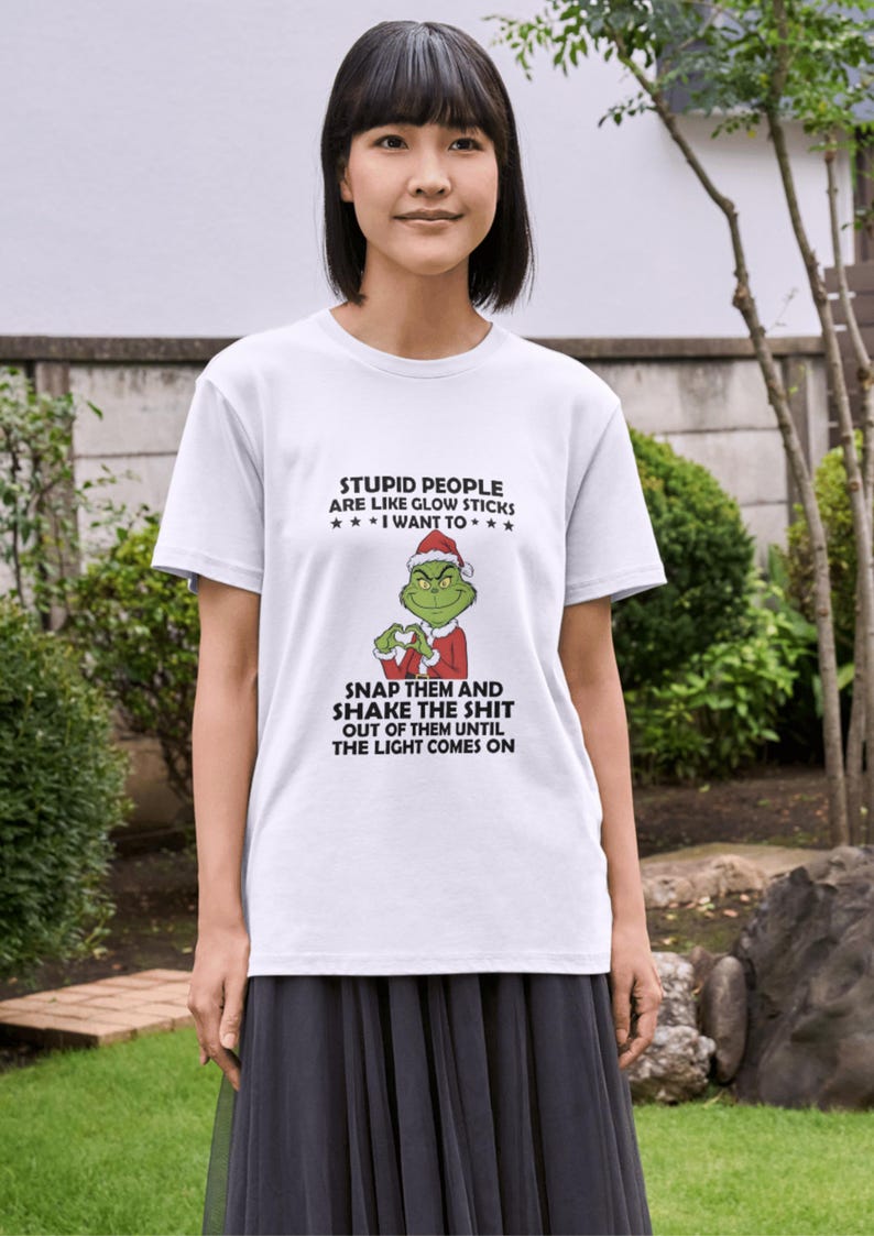 Stupid People Are Like Glowsticks Grinch - Grinch Christmas SVG PNG - Etsy