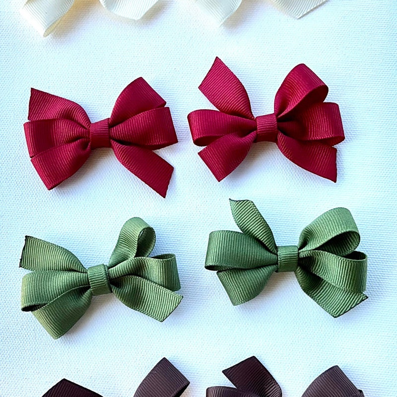 Pigtail Bows - Etsy