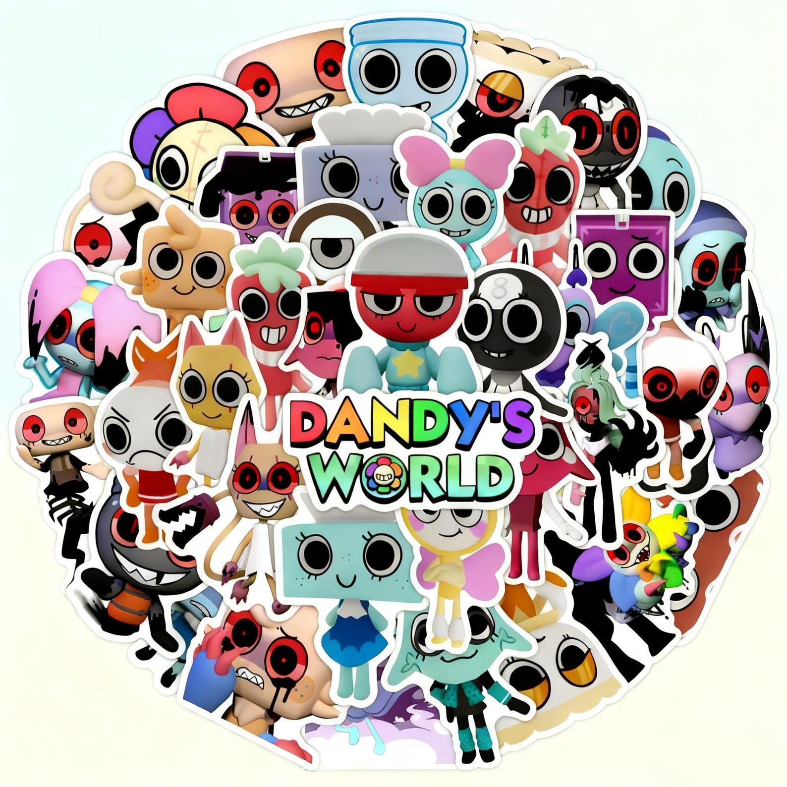 50 Dandy's World Stickers – Cute Cartoon Waterproof Decals for Phones ...