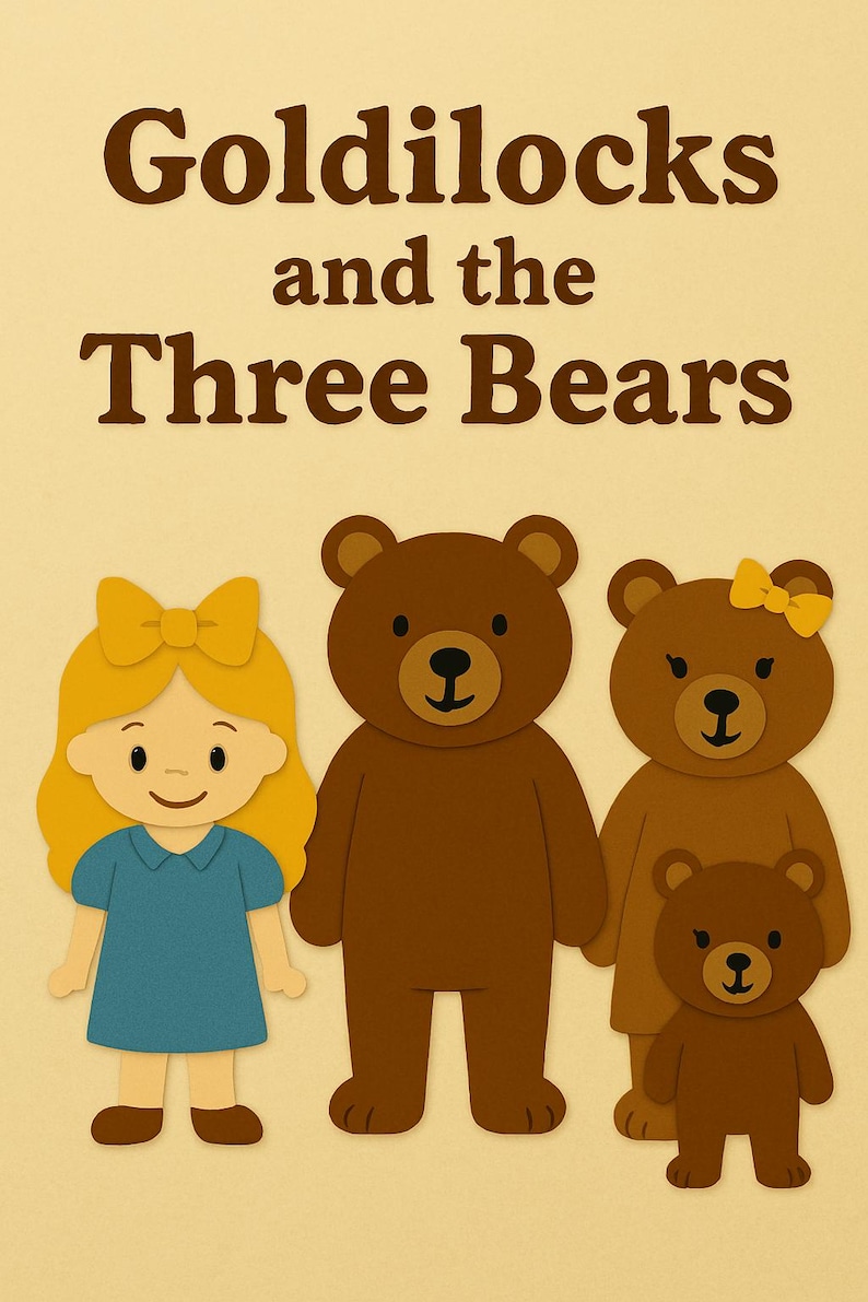 Goldilocks and the Three Bears Felt Story | Digital Printable PDF ...