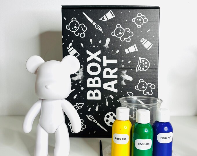 Kit Créatif Ours Fluid Art - Peinture DIY Ours - Etsy