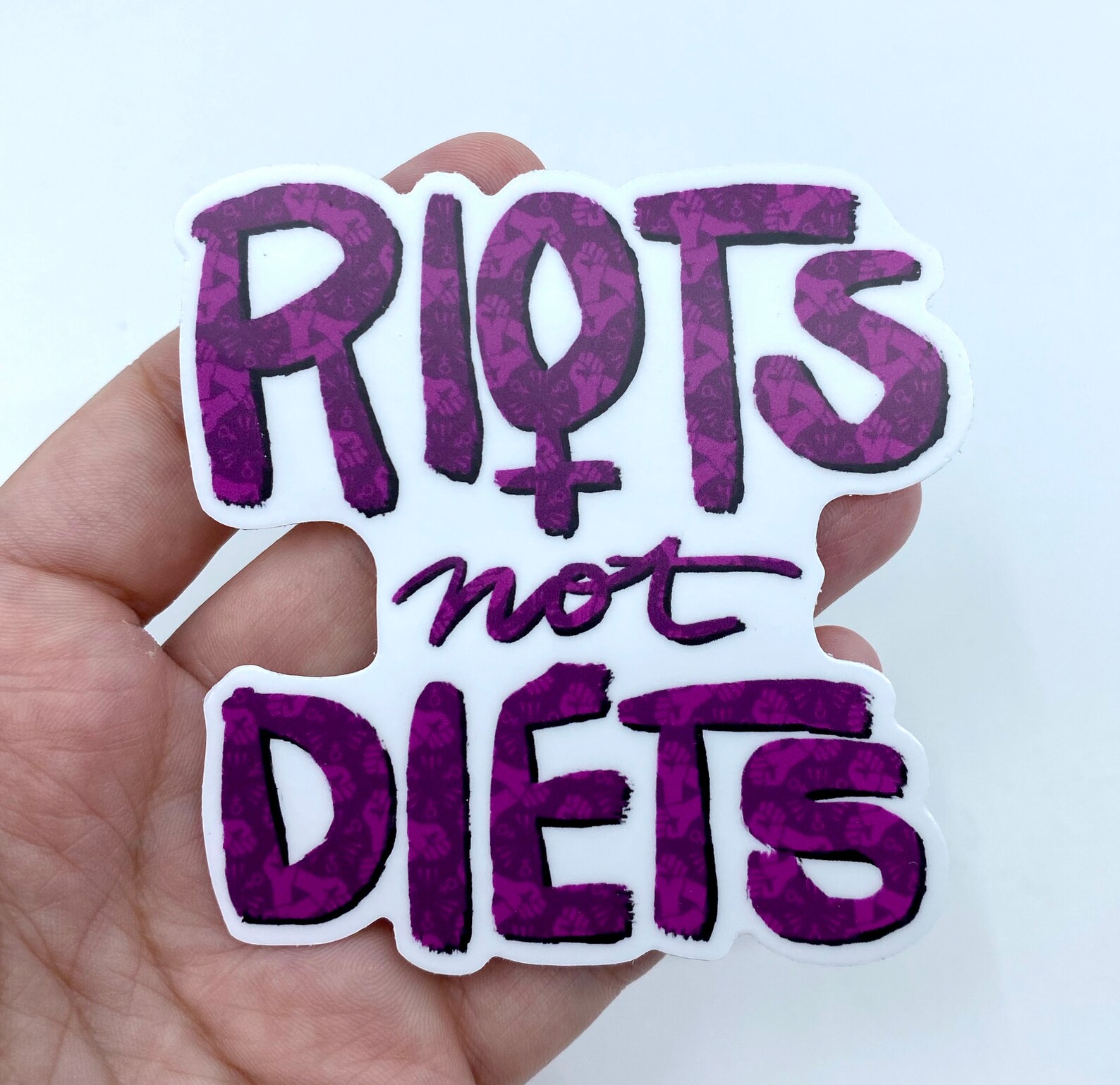 Riots Not Diets Sticker / Feminist LGBTQIA Body Positive - Etsy