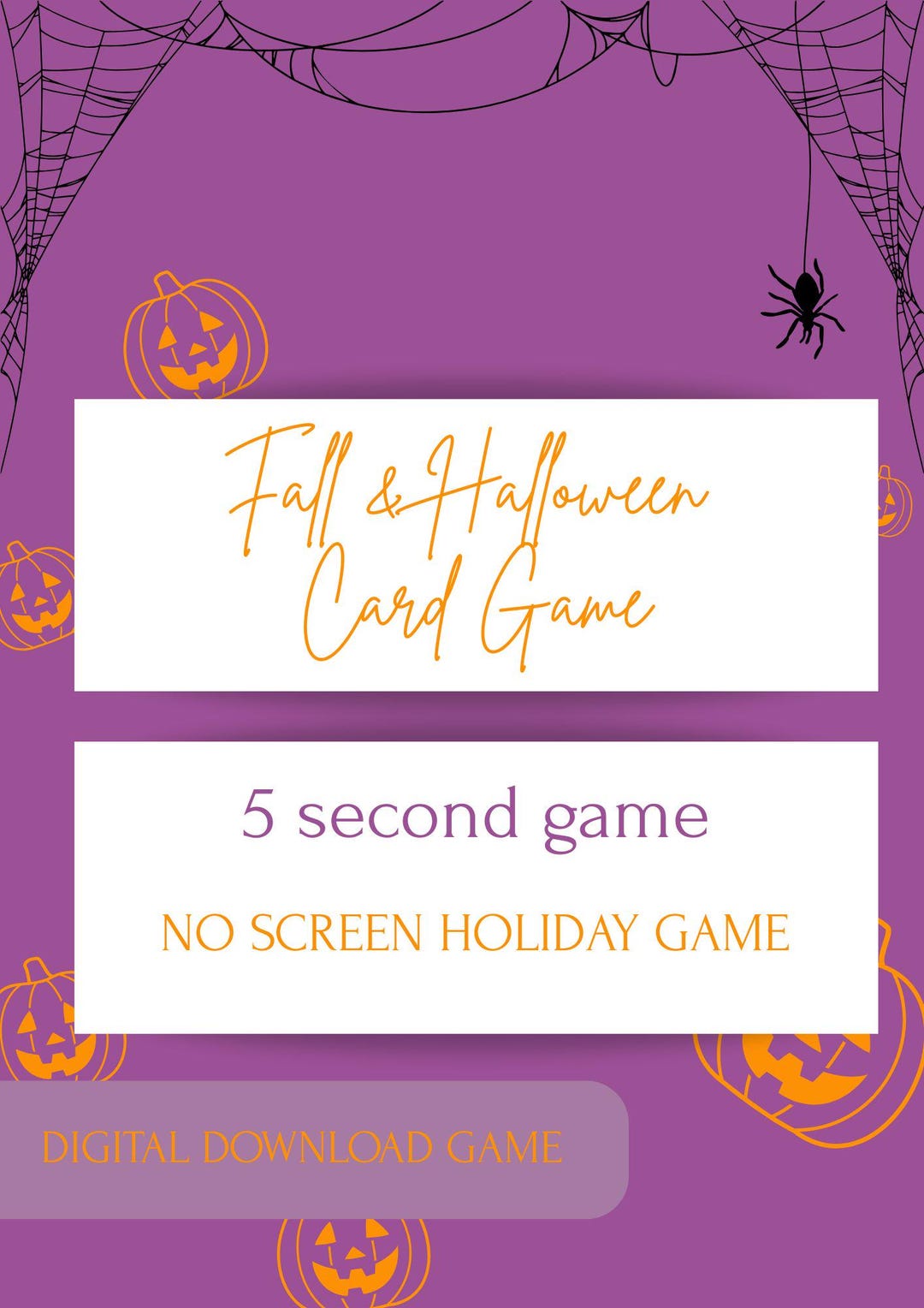 5-second Fall Game | Printable Party & Classroom Activity | Screen-free ...