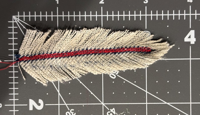 Denim Fabric Feathers (set of 7) - Etsy