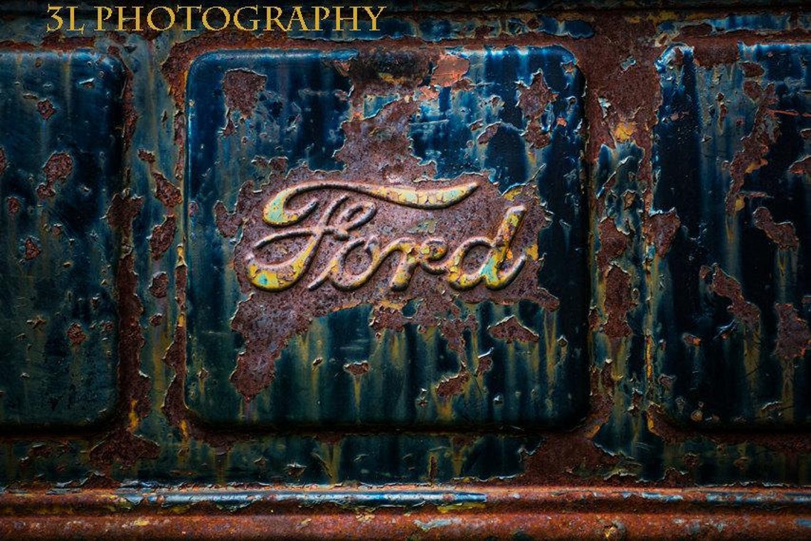 Rusty Ford Truck Vintage Old Rustic Car Fine Art Photograph - Etsy