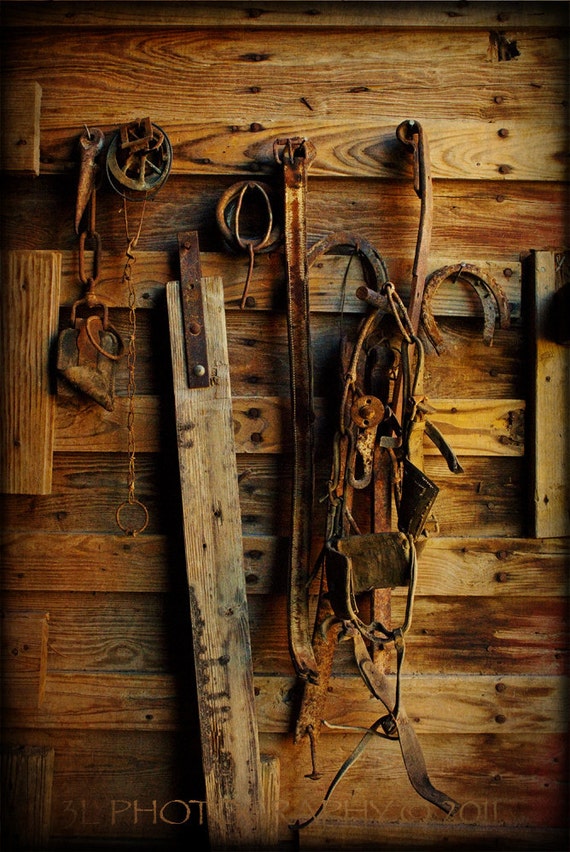 Horse Tack Barn Fine Art Photography Western Rustic | Etsy