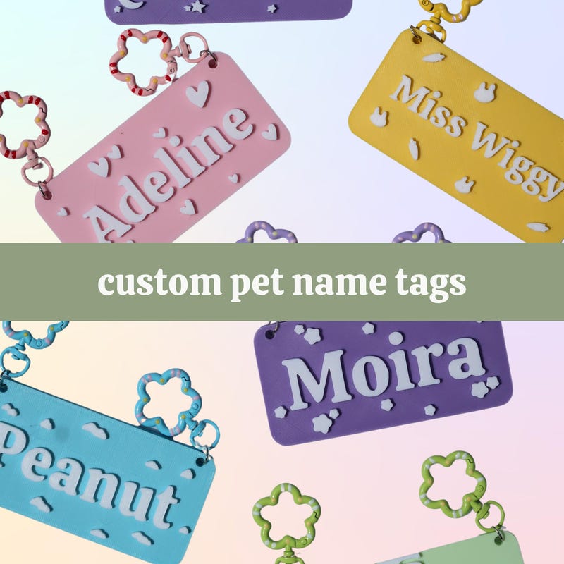 Pet Name Sign for Cage - Etsy