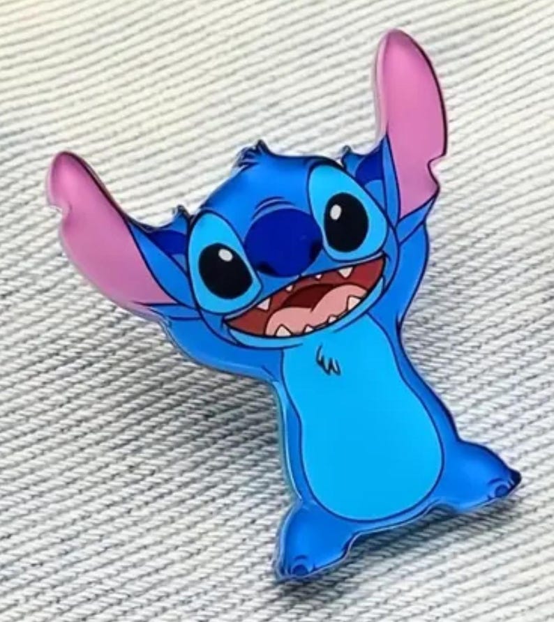 Disney Lilo & Stitch Inspired Pin Badges - With Option to Add Themed ...