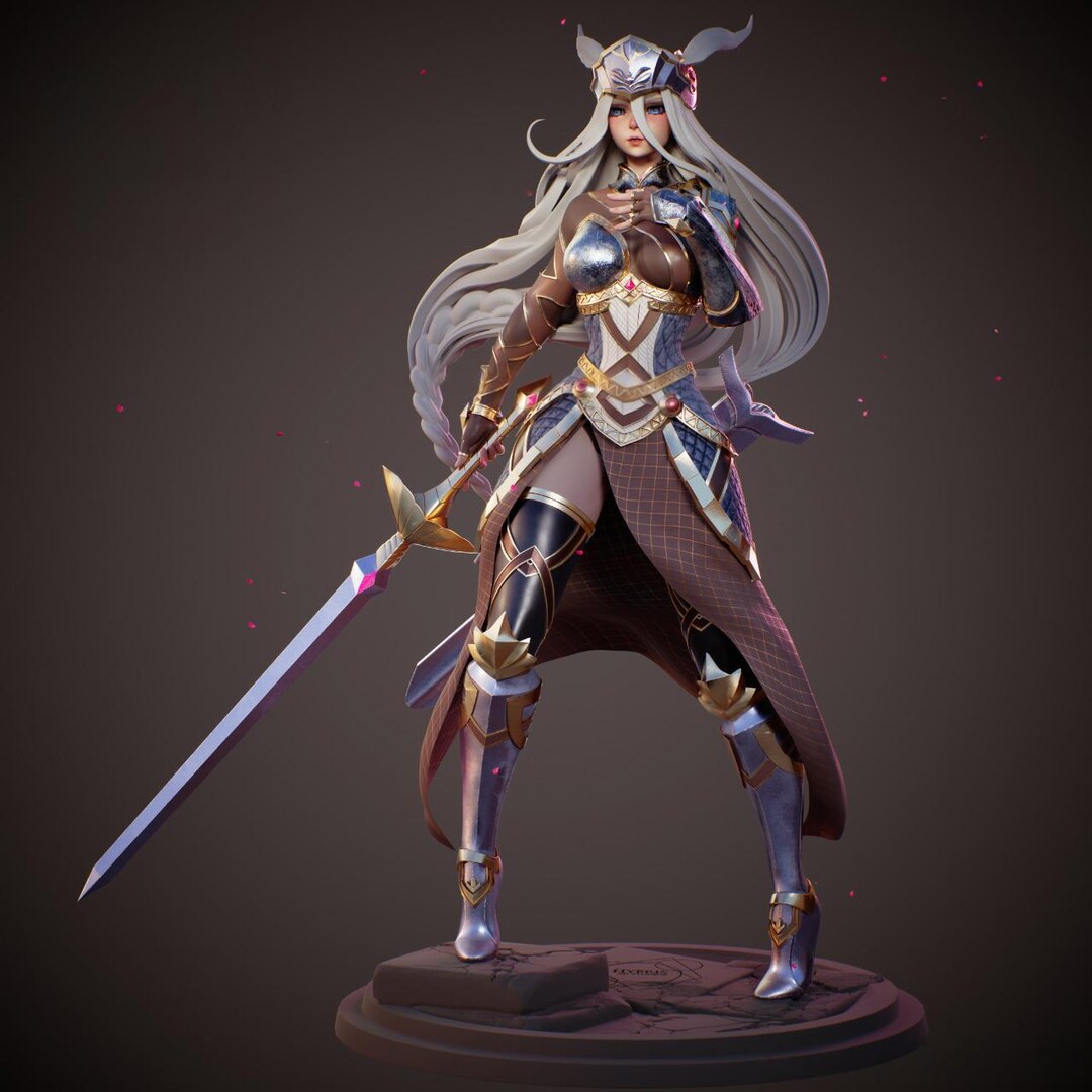 Celestial Soul Valkyrie – Divine Winged Warrior | 3D Print Model STL - Etsy