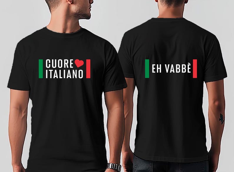 EH VABBÈ / Double-sided Tee or Sweater / Common Italian Expressions and ...