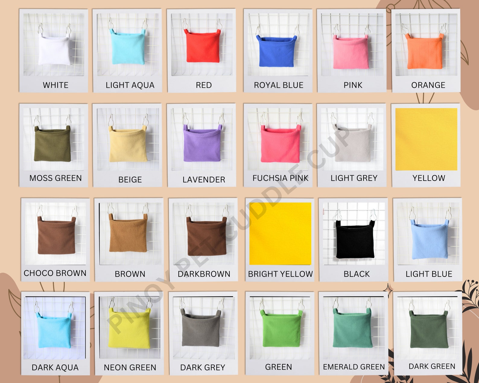Sugar Glider, Rats, Small Pets, Plain Color Sleeping Pouch, Cage Pouch ...