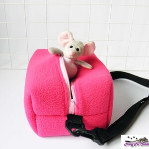 Made to Order Sugar Glider Rat Small Animal Travel Bag Hot Pink Fleece ...
