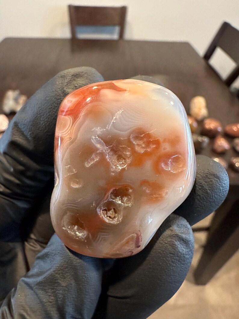 2.26oz Polished Lake Superior Agate! Incredible Features, Fresh Out of Tumbling! Bands, Patterns ...