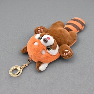 Red Panda Keychain Plush, Keyring Soft Plush Toy Bag Charm, Gift for ...