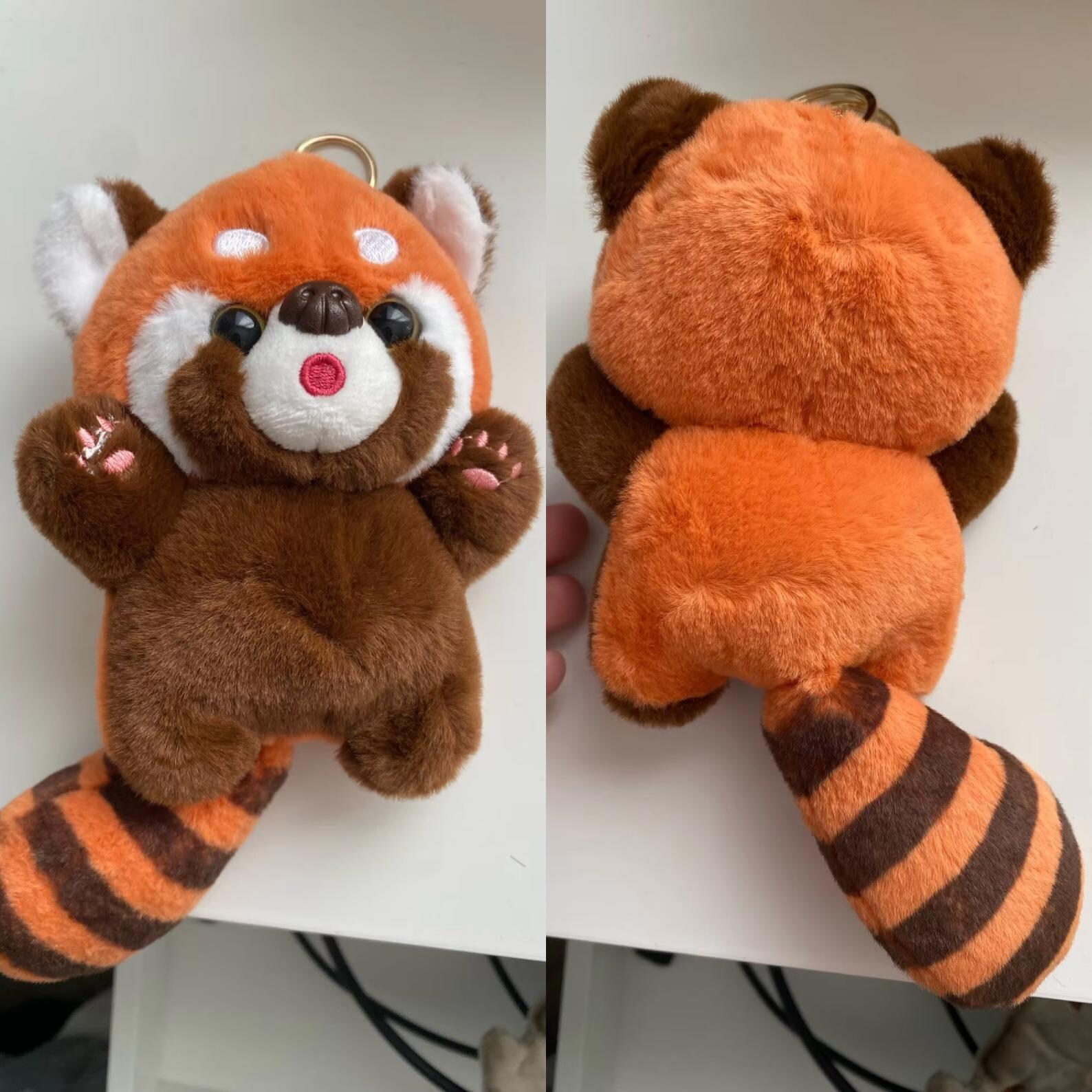 Red Panda Keychain Plush, Keyring Soft Plush Toy Bag Charm, Gift for ...