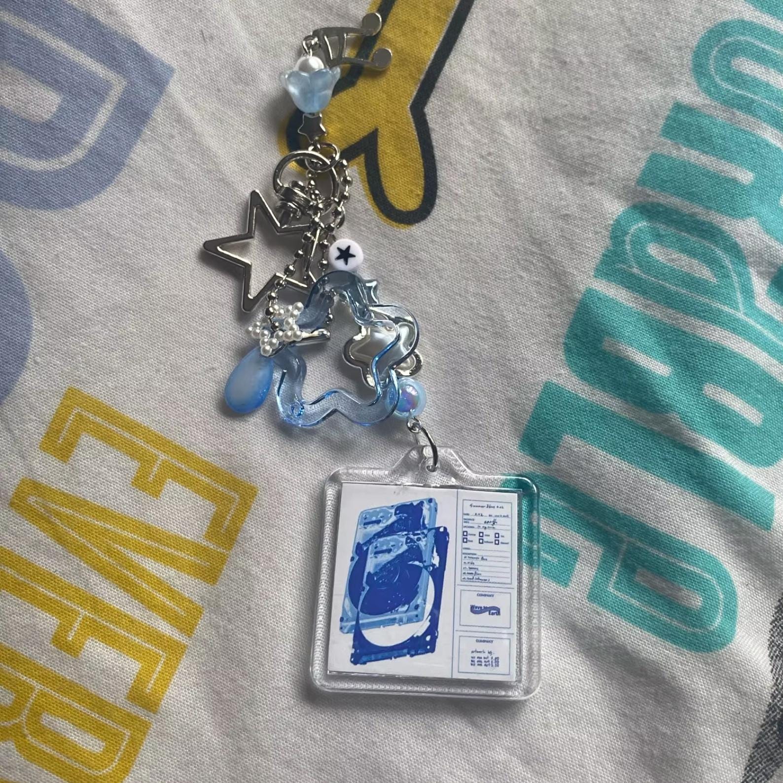 Wave to Earth Keychain, Handmade Beaded Key Chain, Wave to Earth Merch ...